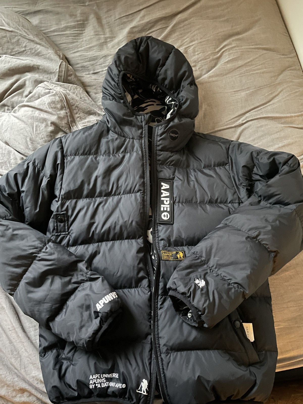 Aape Aape Reversible Puffer Jacket | Grailed