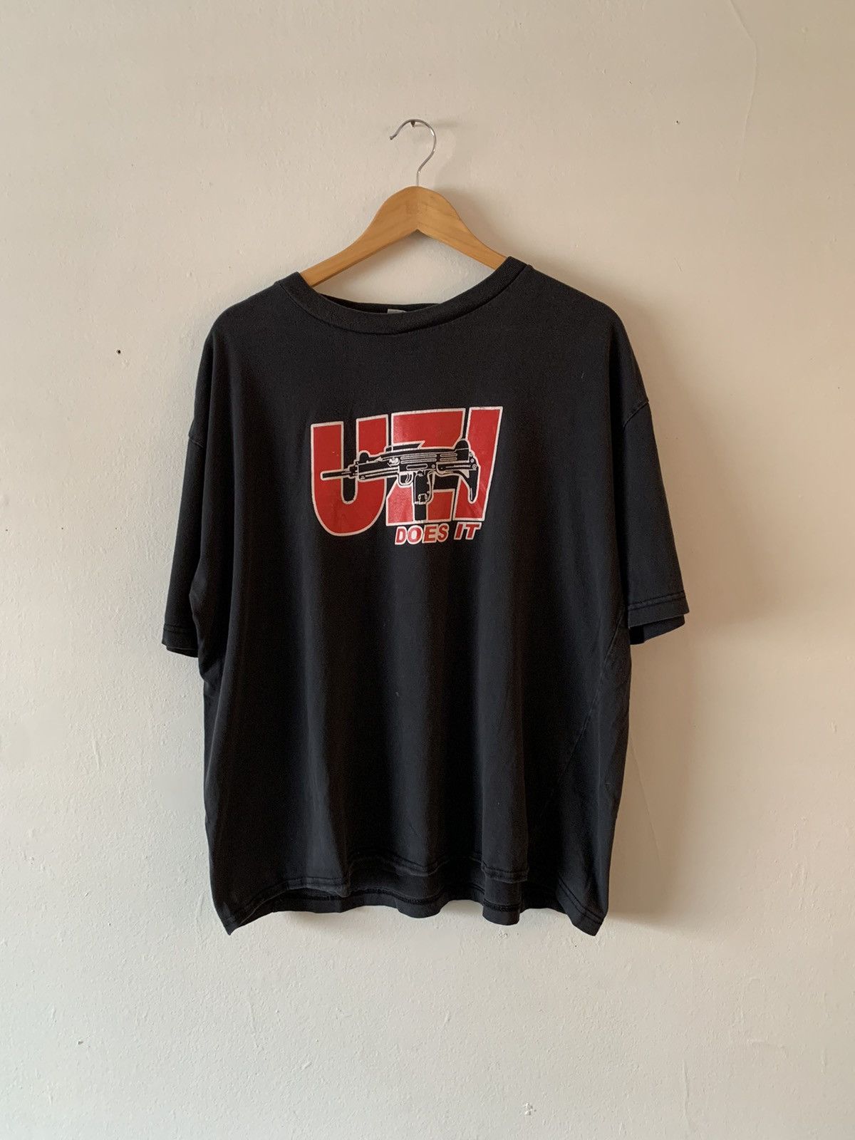 Vintage Vintage 90s Uzi Does It Tee | Grailed