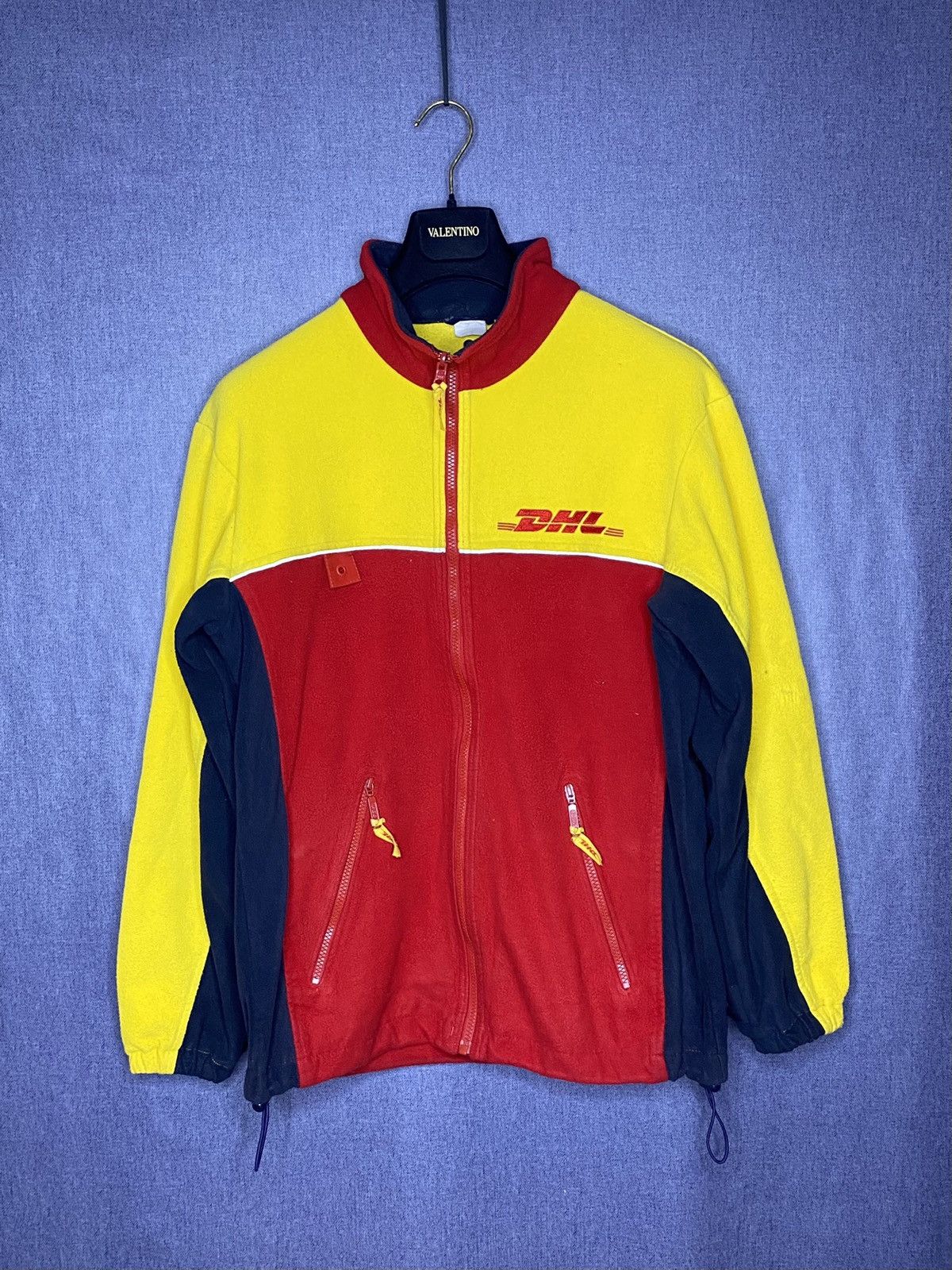 DHL × Vintage Vintage DHL fleece jacket | Grailed