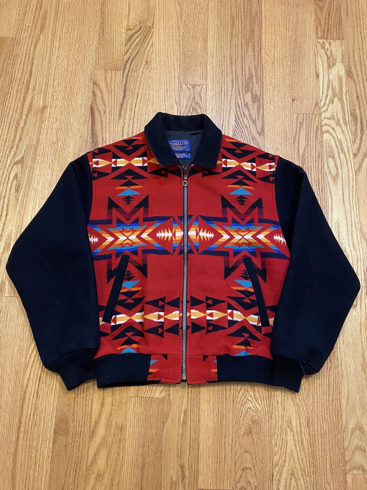 Pendleton × Streetwear Pendleton Navajo Aztec Bomber Jacket | Grailed