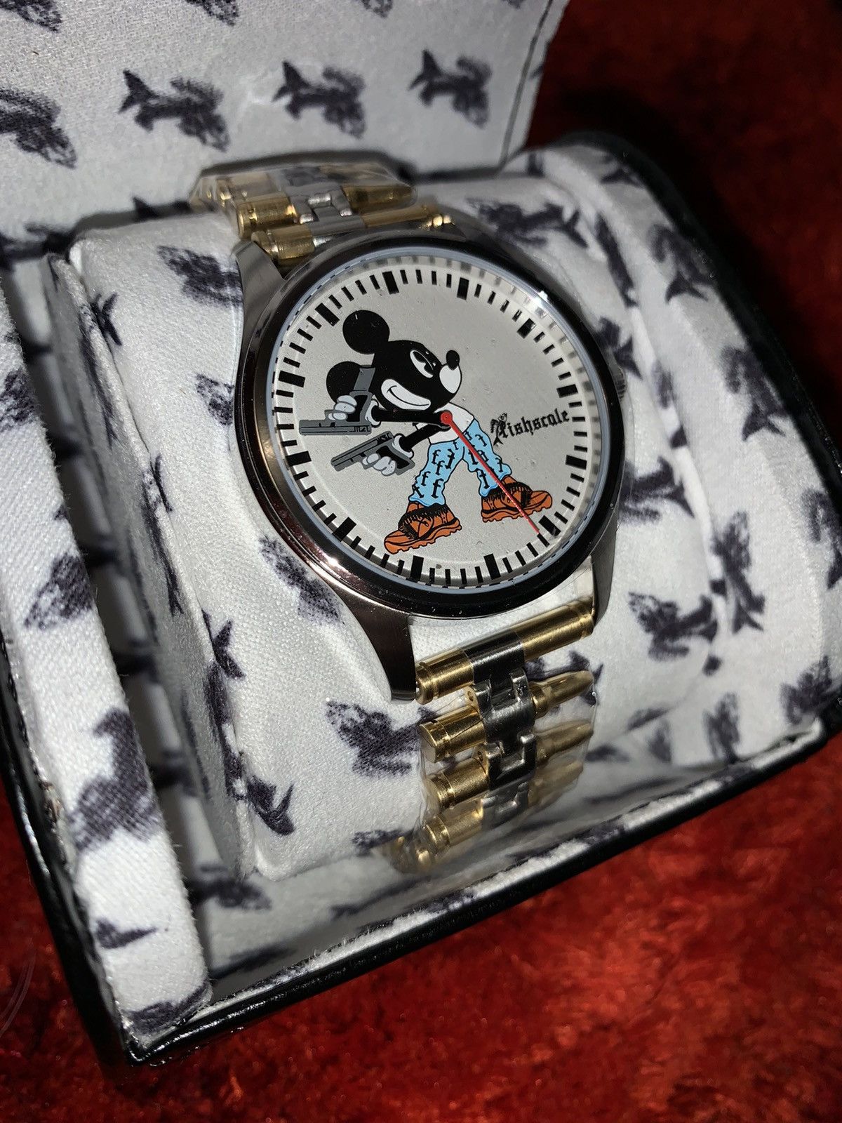 Streetwear Mickey Mouse Glock Watch with Bullet Wristband FISHSCALE ...