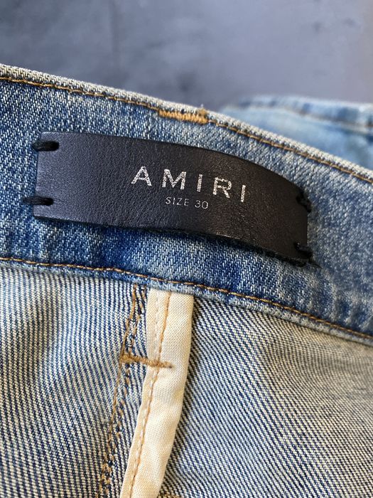 Amiri Amiri Distressed Rhinestone Jeans | Grailed