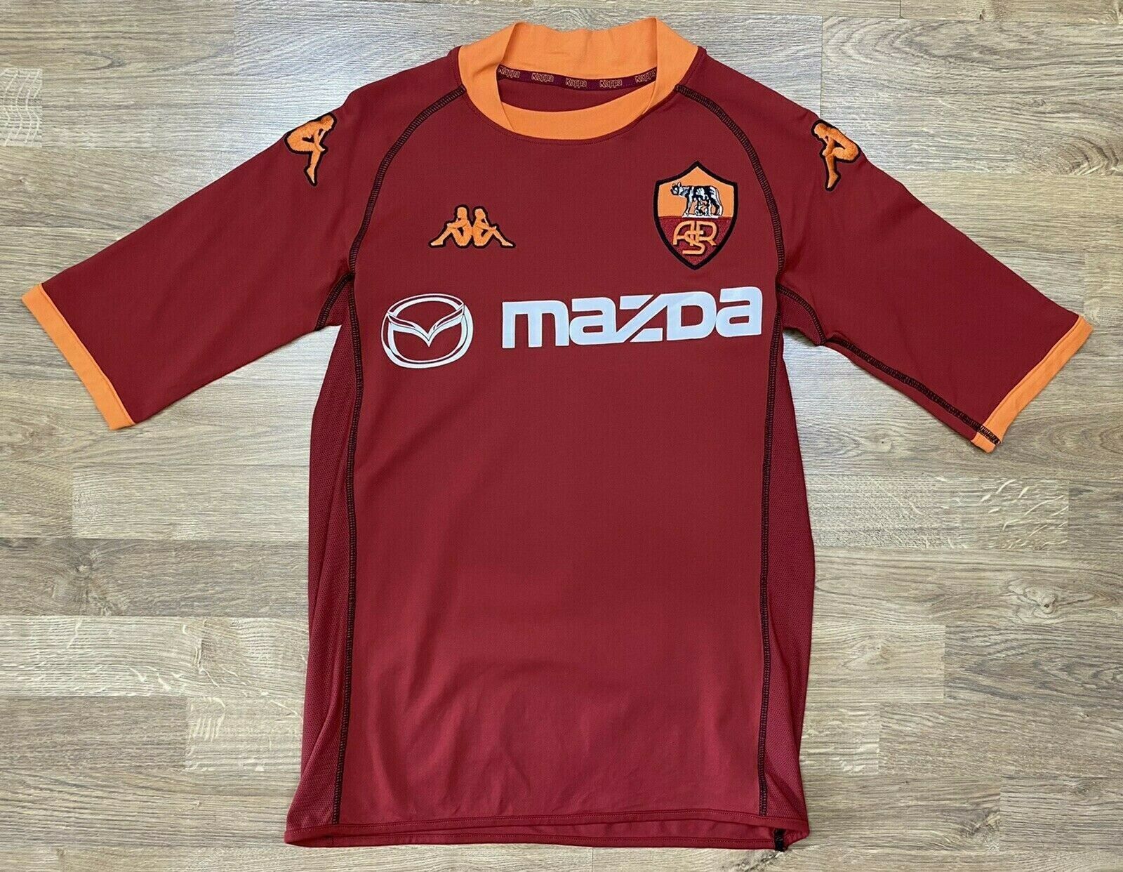 Kappa AS ROMA 2002 2003 HOME JERSEY SHIRT MAGLIA CALCIO FOOTBALL | Grailed