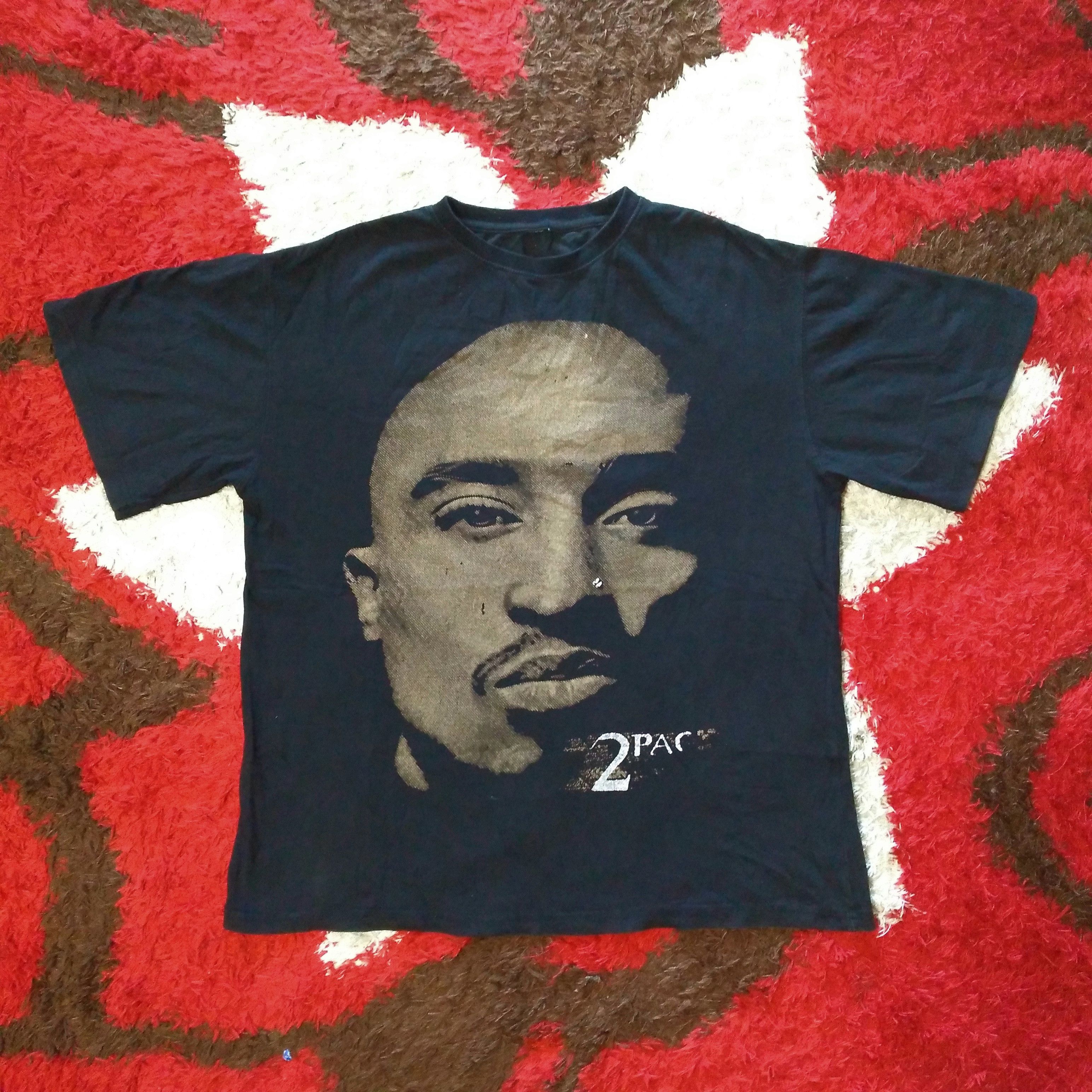 Rap Tees × Very Rare × Vintage RARE Vintage 90s Tupac Shakur Big Image ...