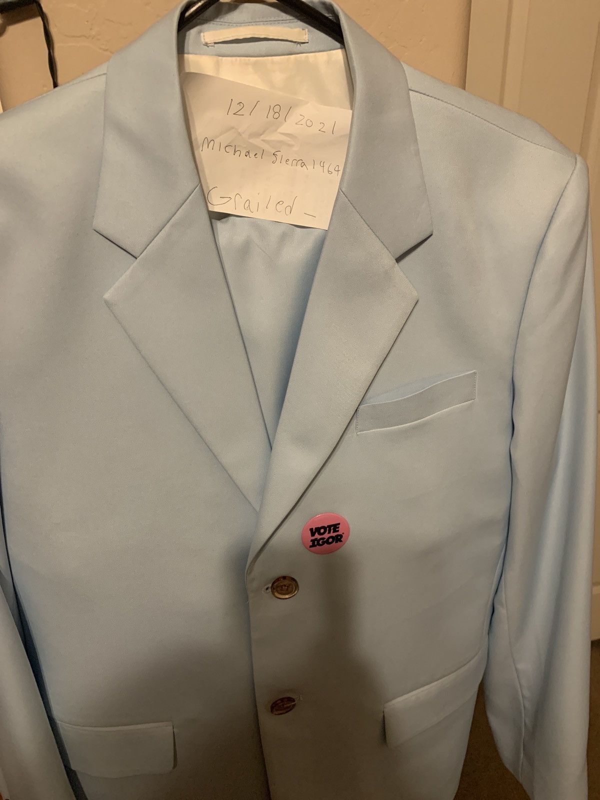 Golf Wang Powder blue Igor costume | Grailed