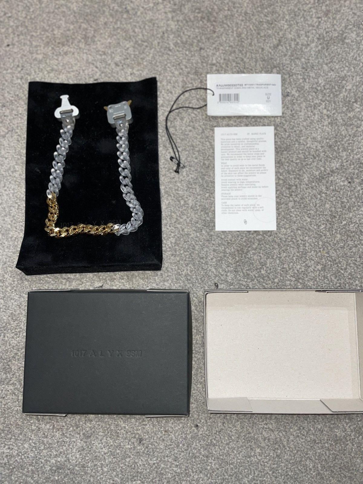 1017 ALYX 9SM 1017 Alyx 9sm transparent & gold buckle chain | Grailed