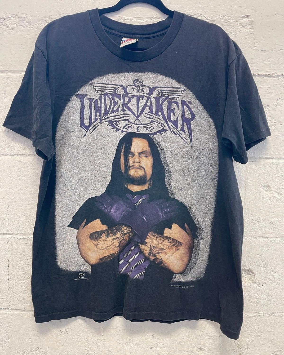 Vintage × Wwf Vintage 1996 The Undertaker RIP “Tombstone” WWF T-shirt ...