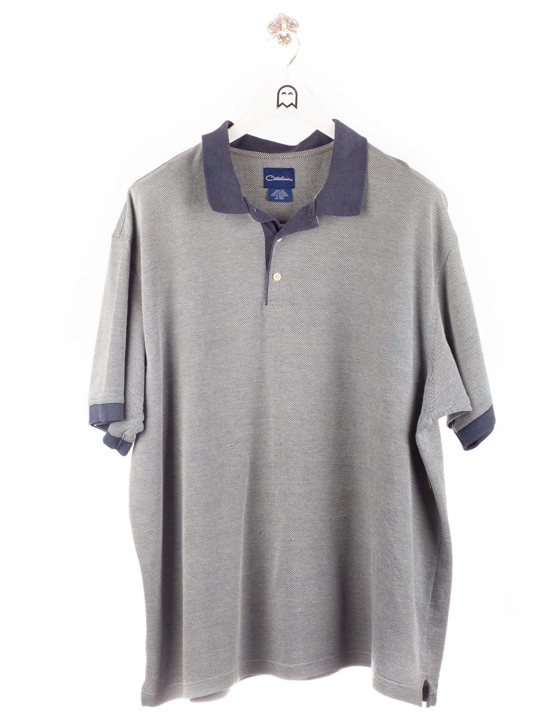 Catalina Vintage Catalina Polo Shirt Pattern Look Grey | Grailed