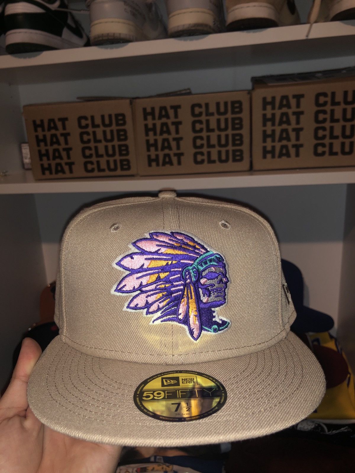 Hat Club × New Era Hatclub exclusive Sandstorm Skull Chief size 7 1/2 ...