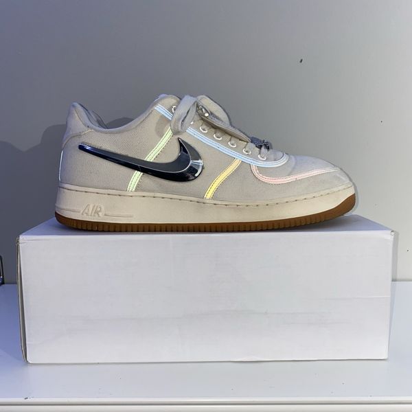 Nike Travis Scott x Air Force 1 Sail 2018 | Grailed