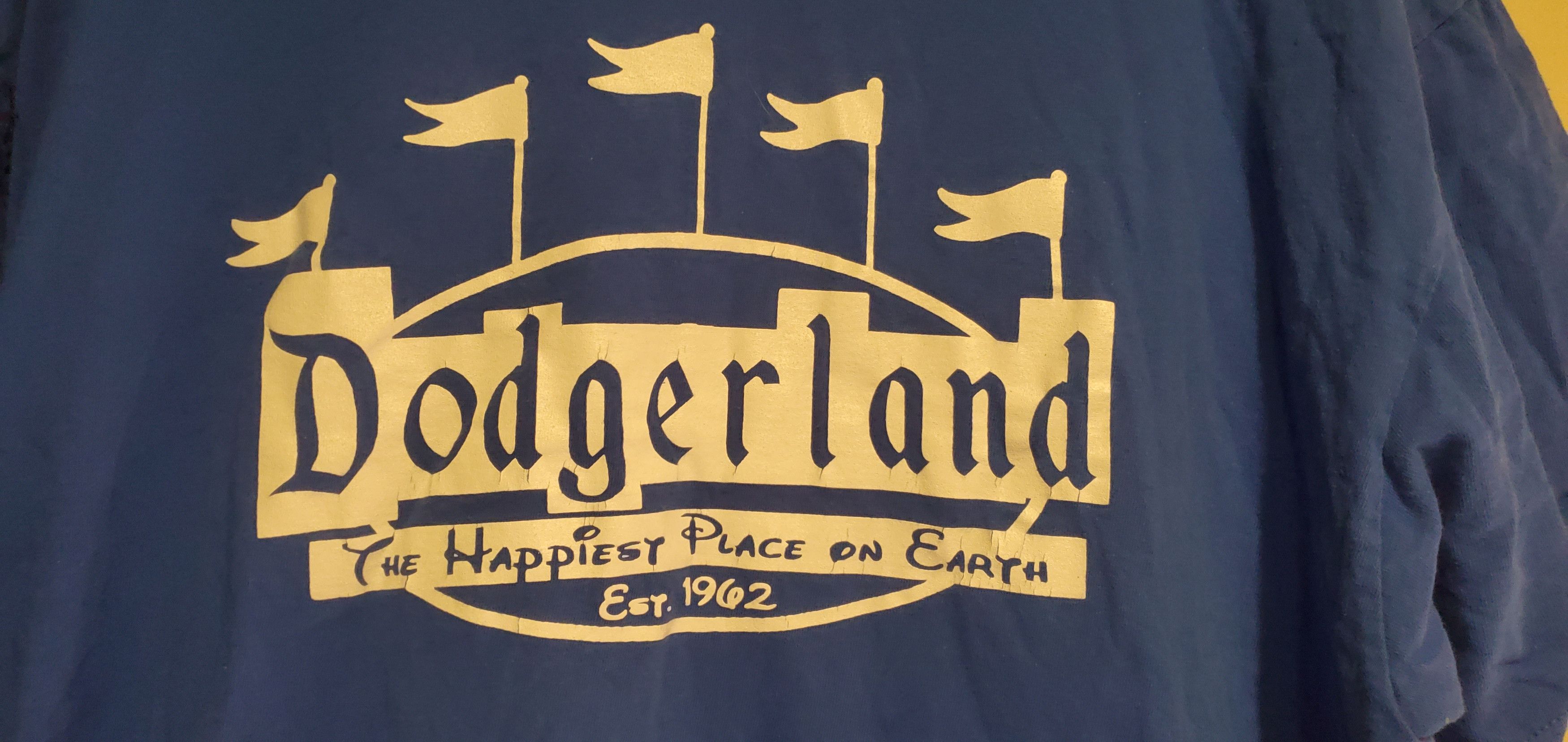 Disney × MLB Dodgerland disney parody tee xl blue los angeles | Grailed