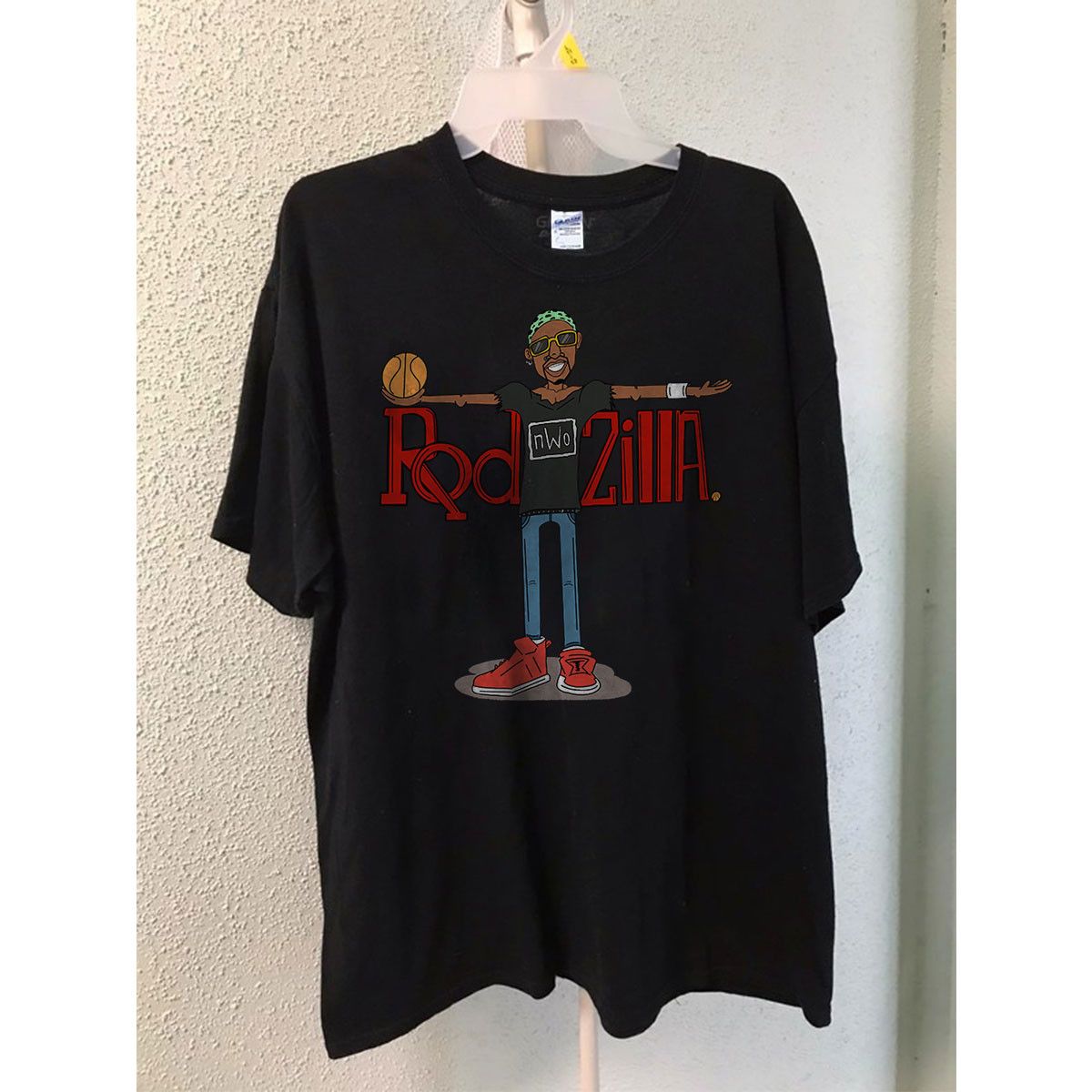 NBA Dennis Rodman Rodzilla Black T-shirt | Grailed