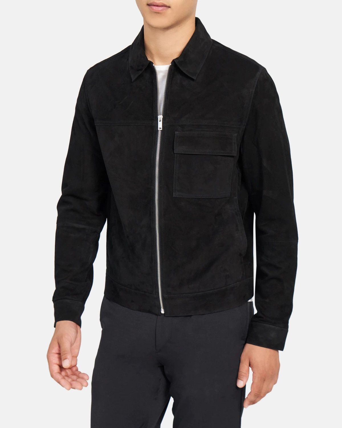 Theory *Final Drop* Theory Jamie Jacket In Suede Black | Grailed