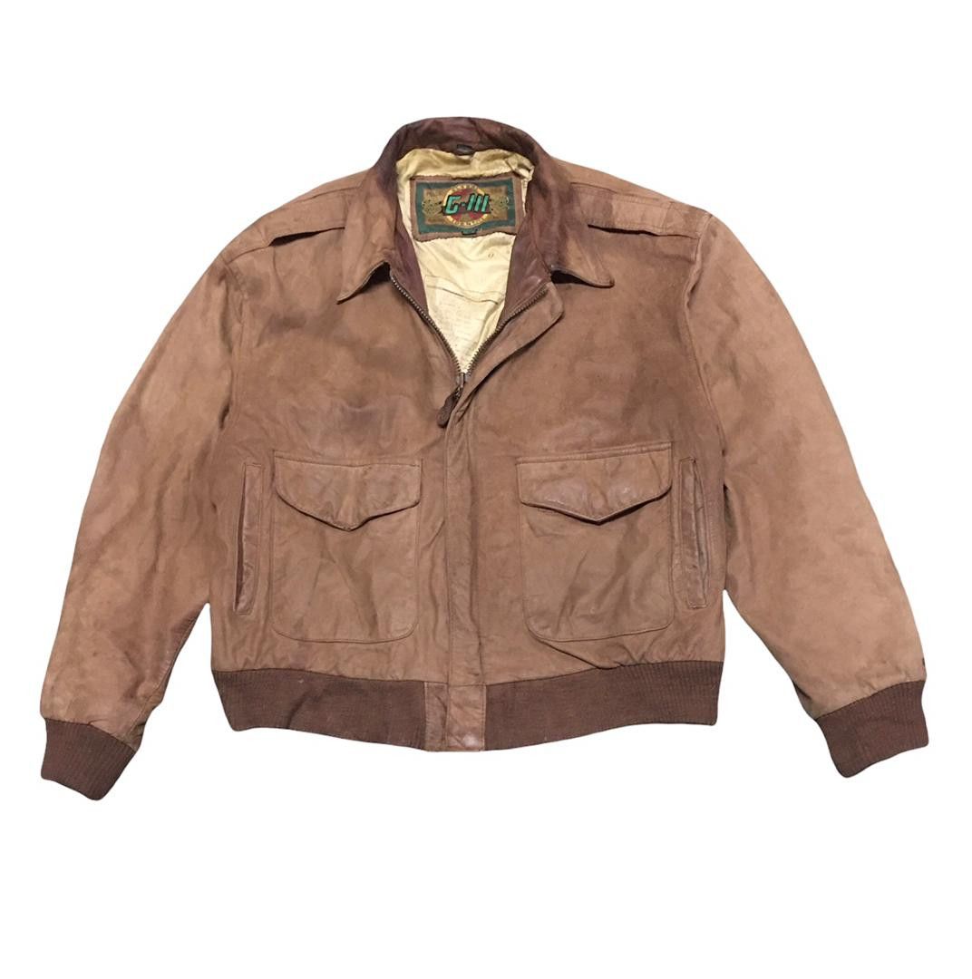Vintage G-111 Leather BOMBER Jacket USAAF A-2 Flight Jacket | Grailed