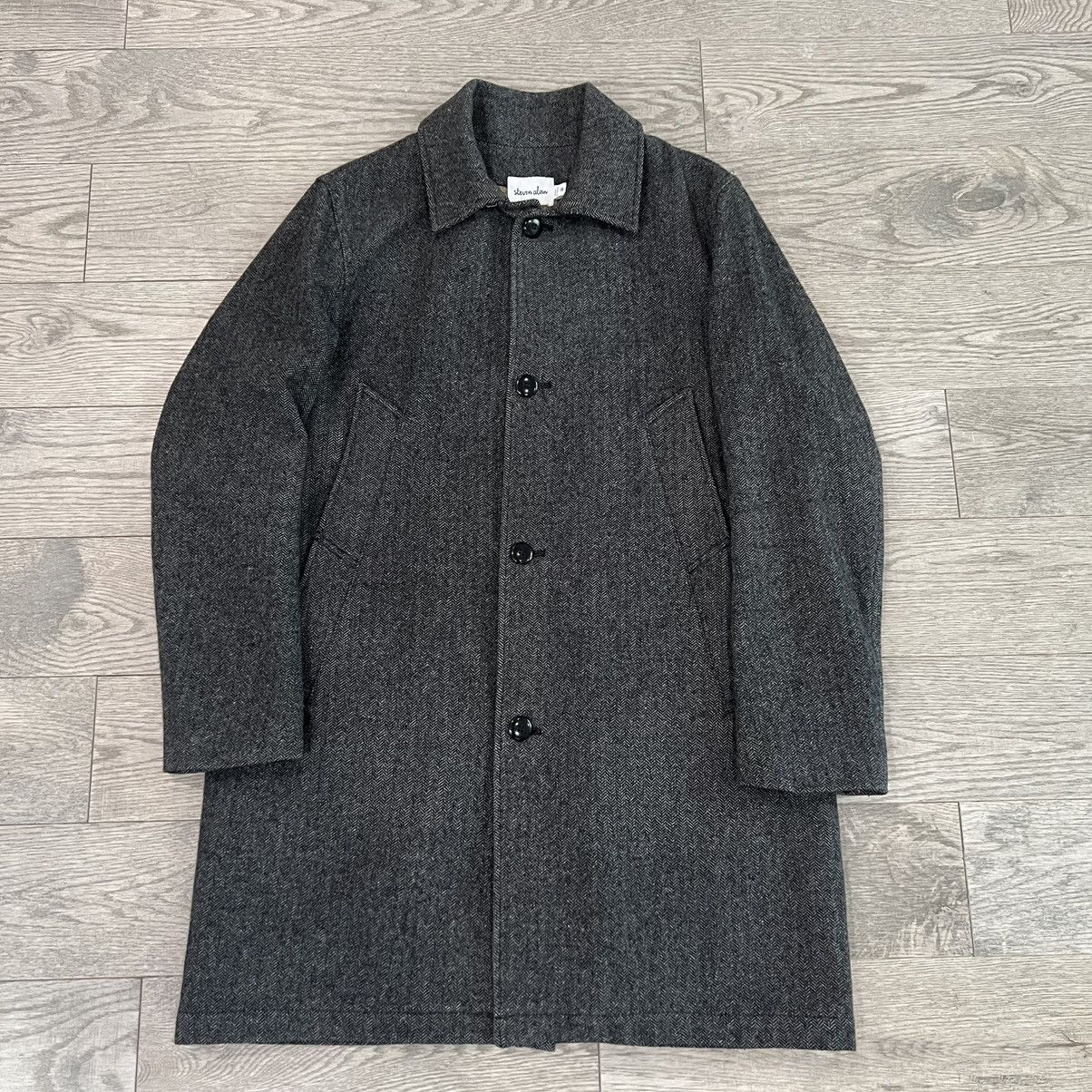 Steven Alan Steven Alan Herringbone Wool Coat | Grailed
