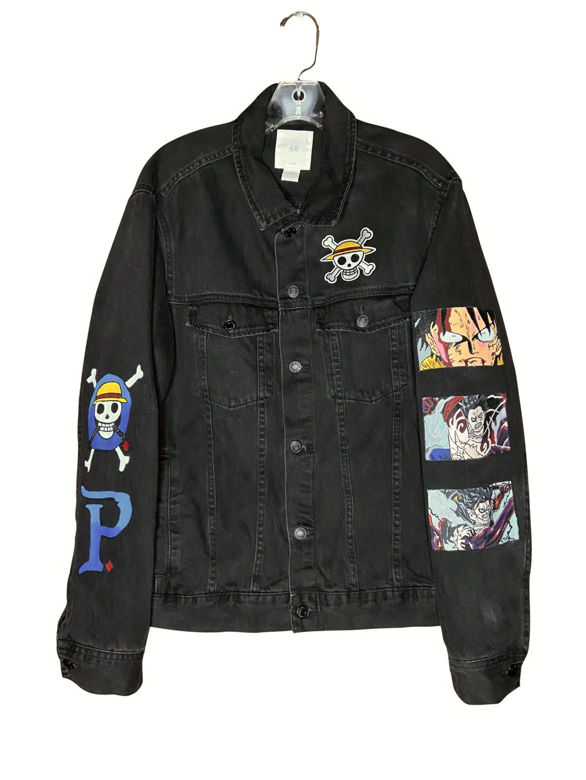 Custom Custom Hand Painted One Piece Denim Jacket | Grailed
