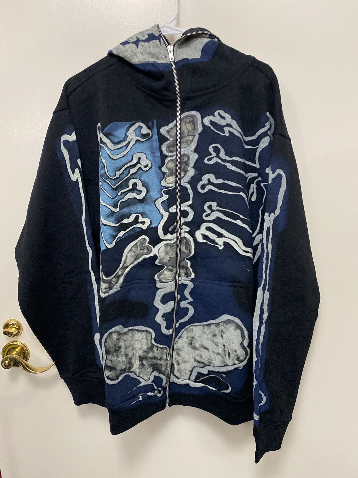 Fragment Design × Travis Scott Travis Scott x fragment skeleton zip up ...