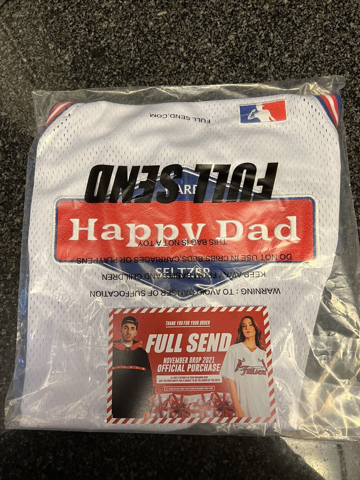 Full Send by Nelk Boys Full Send Happy Dad Jersey (Medium) - Nelk Boys ...