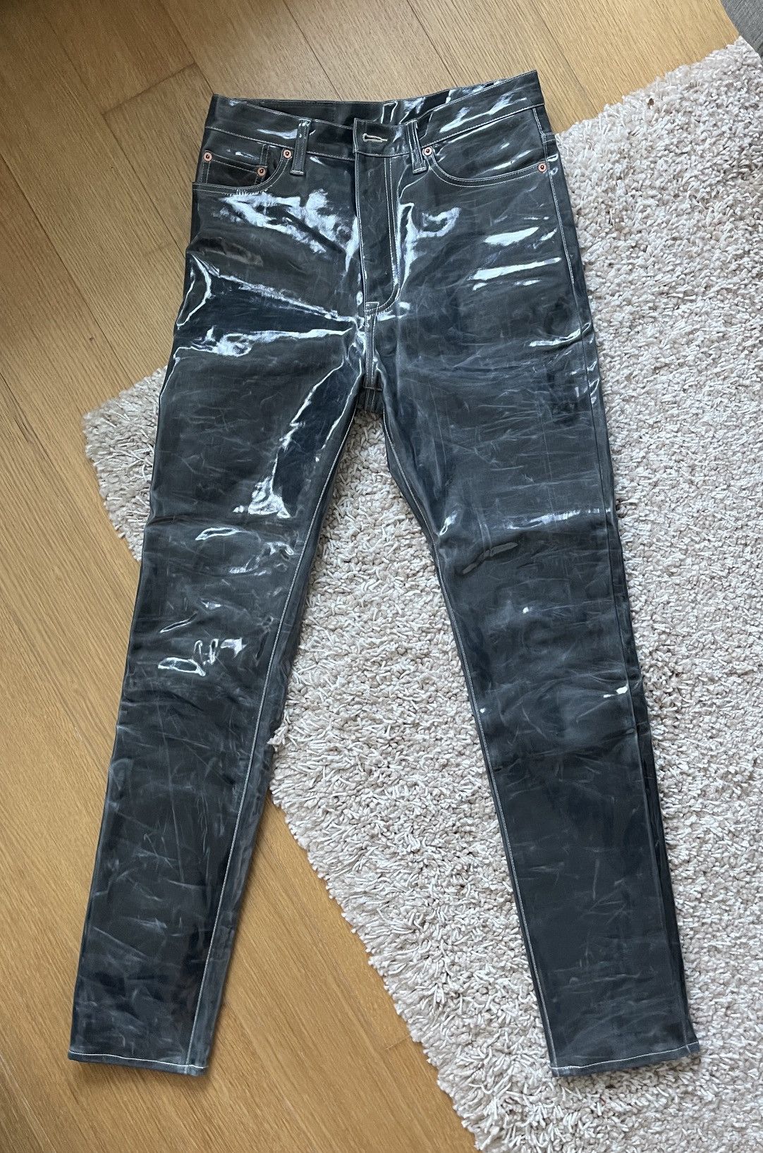 Doublet Doublet Coating Denim Pants | Grailed