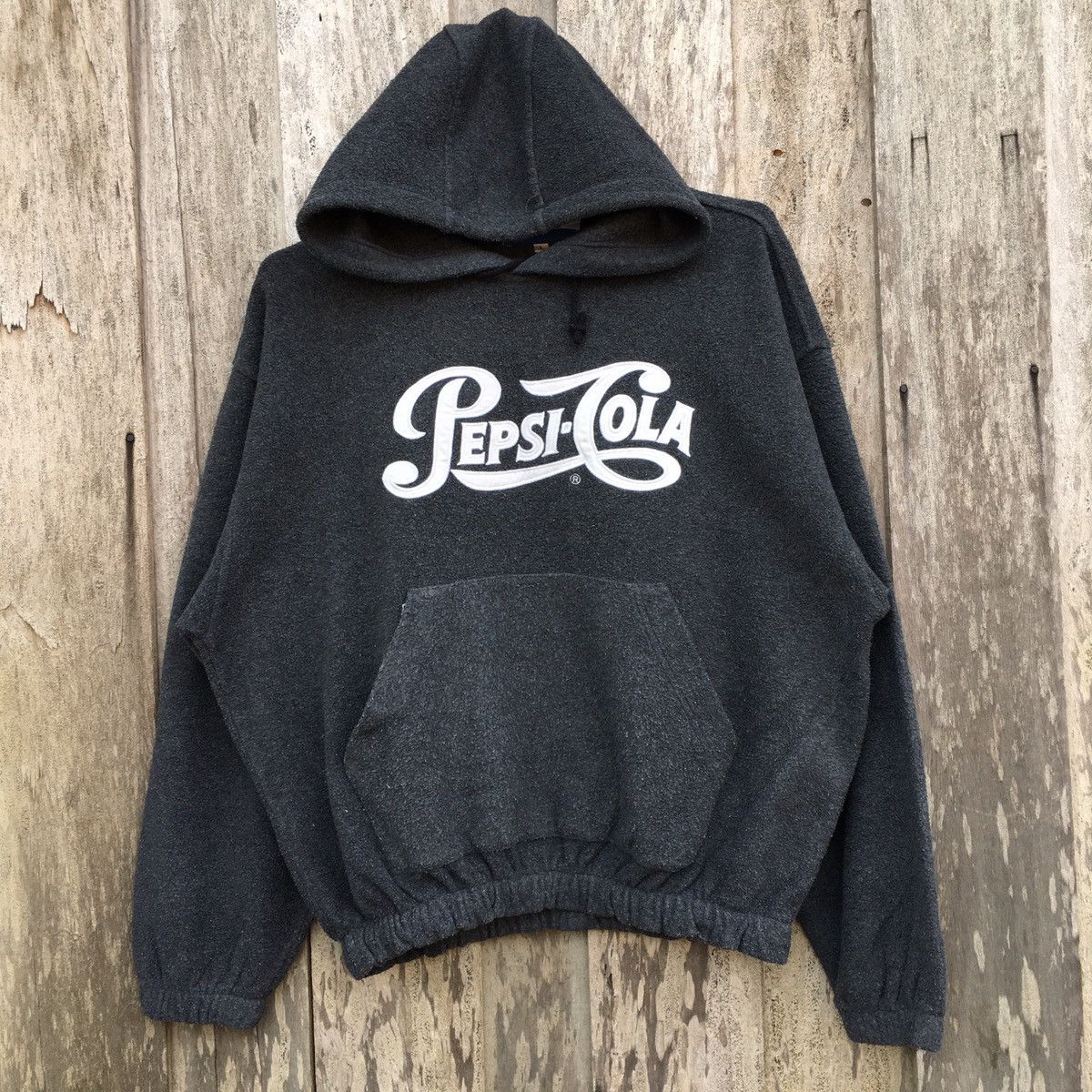 Vintage Vintage Pepsi-Cola Hoodie Fleece Sweatshirt Big Logo | Grailed
