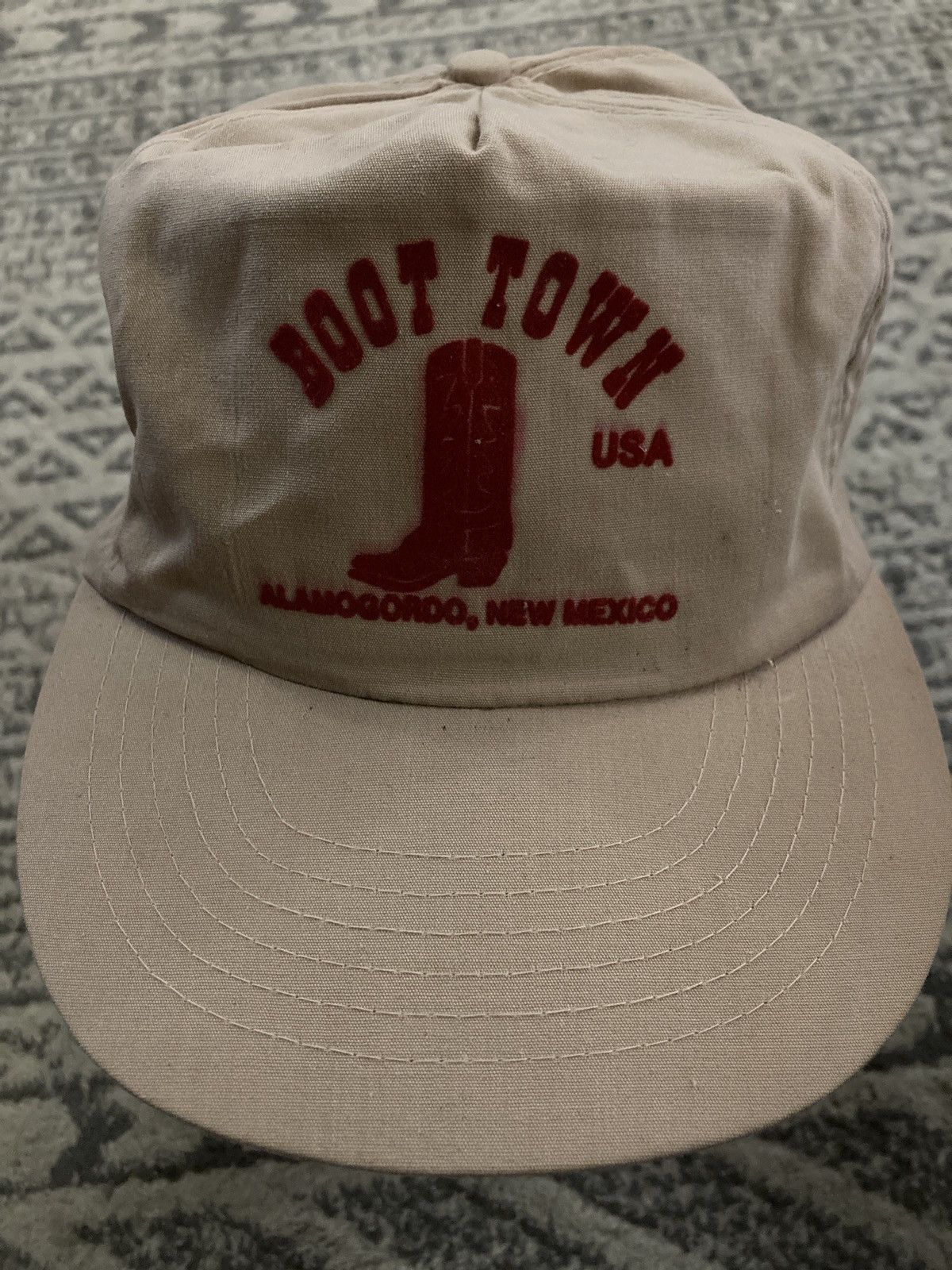 Strapback × Trucker Hat × Vintage Boot Town USA Alamogordo New Mexico ...