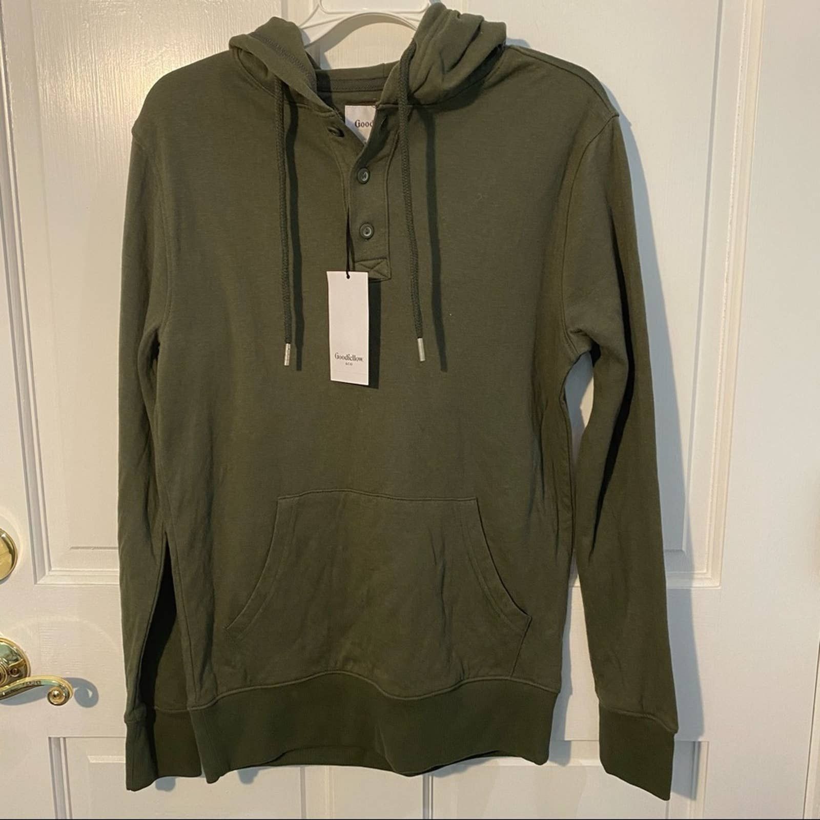 Target Basics Regular Fit Light Weight Henley Hoodie Goodfellow S NWT ...