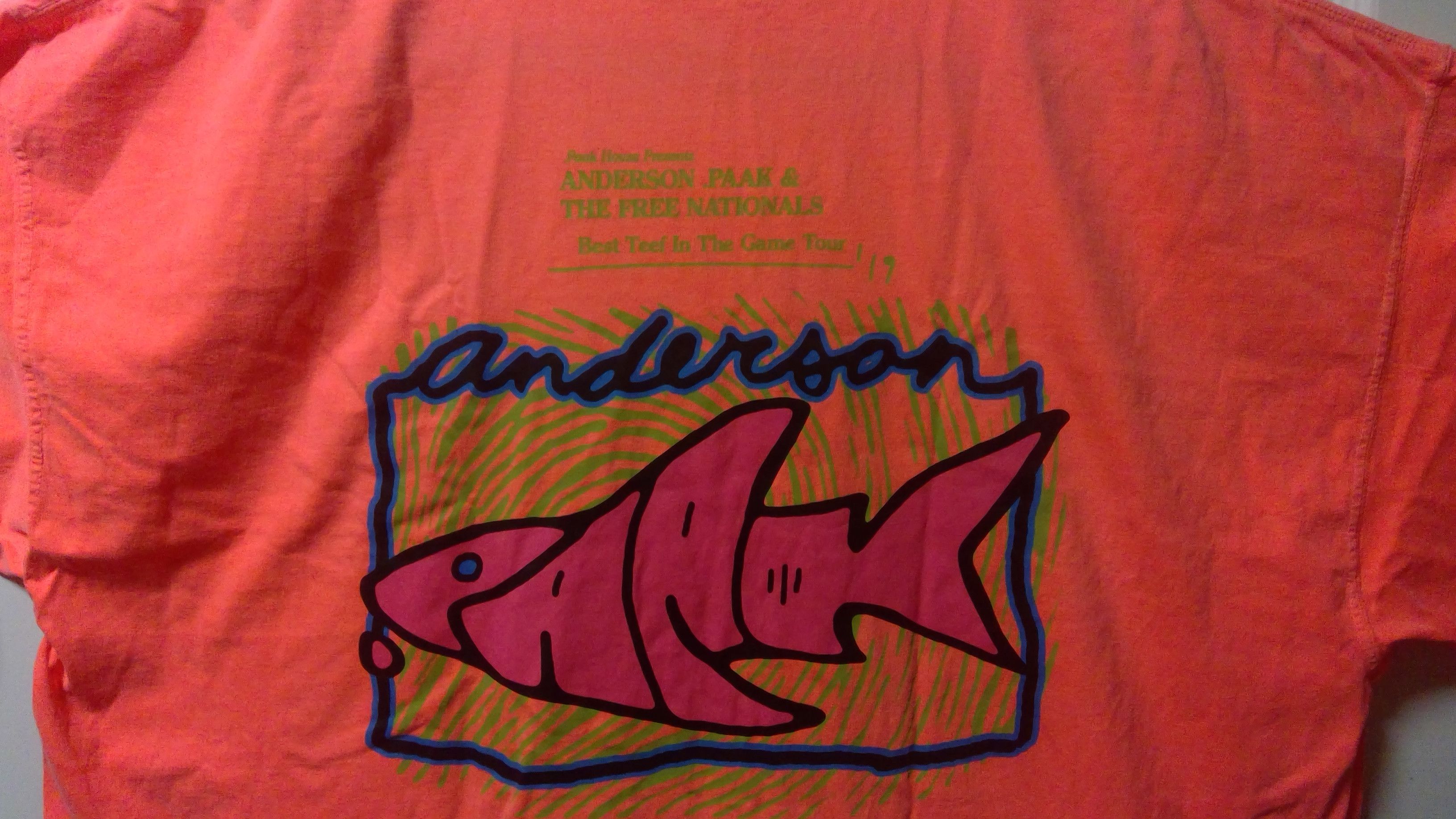 Vintage Anderson Paak 2019 "Best Teef In The Game" Tour Shirt | Grailed