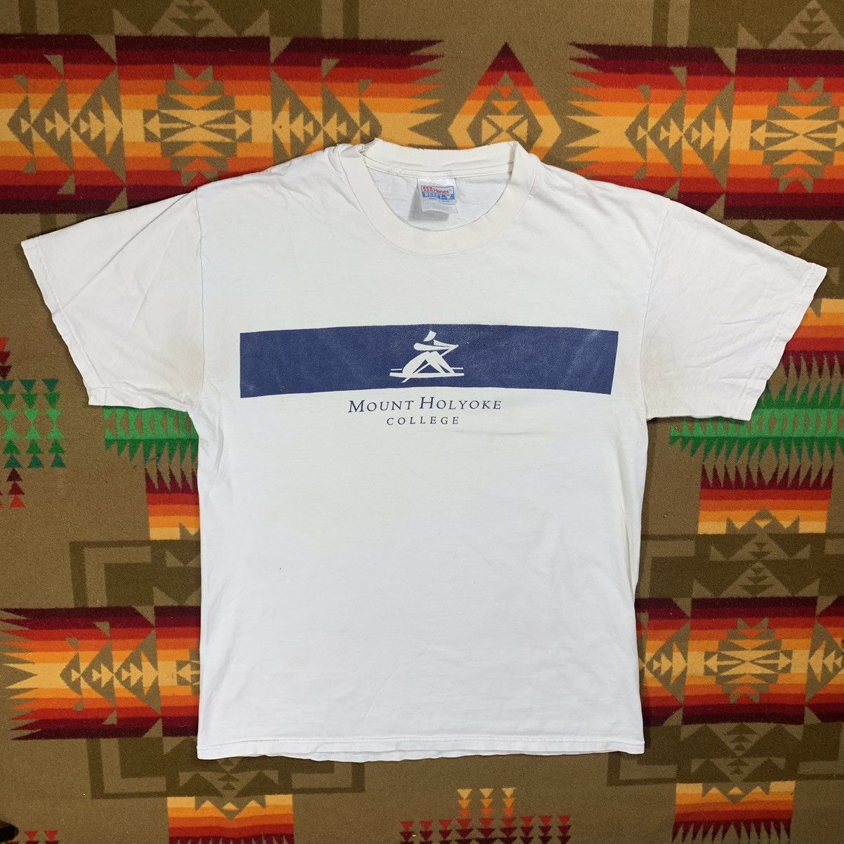 Hanes × Vintage Vintage 1990’s Mount Holyoke College University T ...