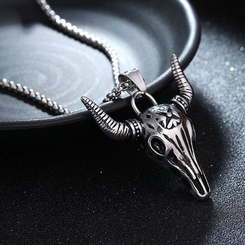 Chain Vintage Animal Goat Skull Necklace for Men, BL55590047 | Grailed