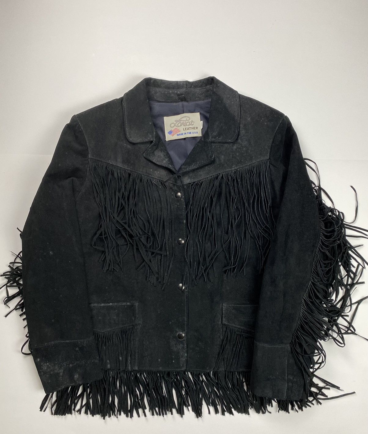 Cowboy Equipment × Leather Jacket × Made In Usa Vintage Lariat Leather ...