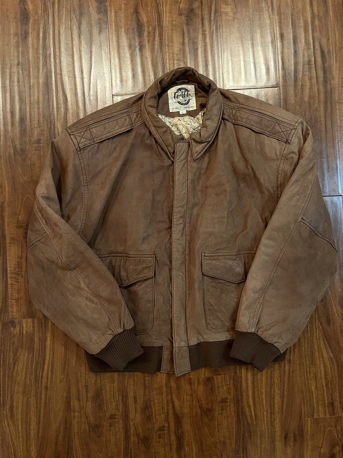 Bomber Jacket × Leather Jacket × Vintage Global Identity G-III Leather ...