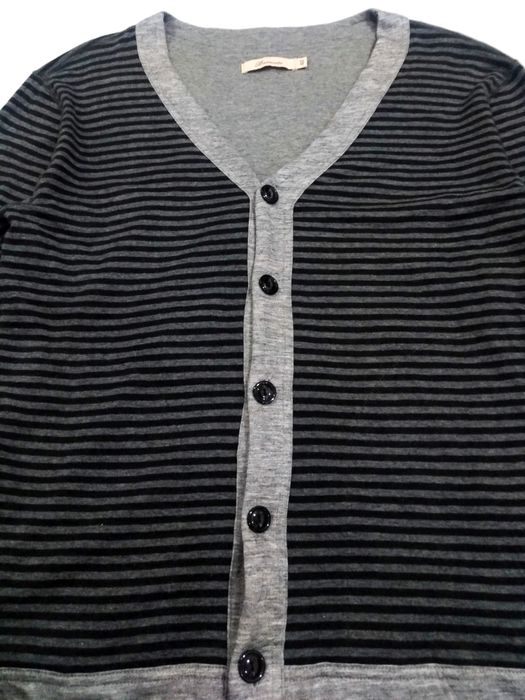 Cardigan RARE! BARACUTA GREY & BLACK STRIPED SMART DAPPER CARDIGAN ...