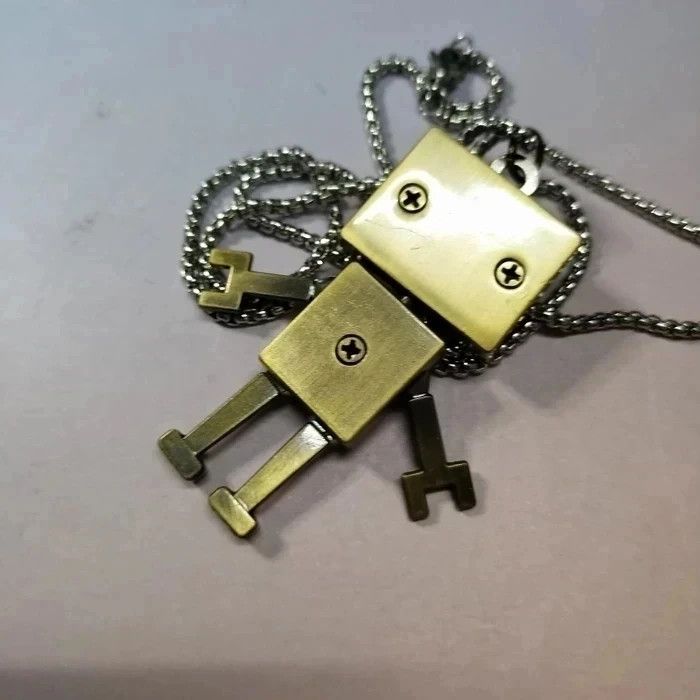 Jewelry Gothic Vintage Punk Robot Necklace Chains pendent | Grailed
