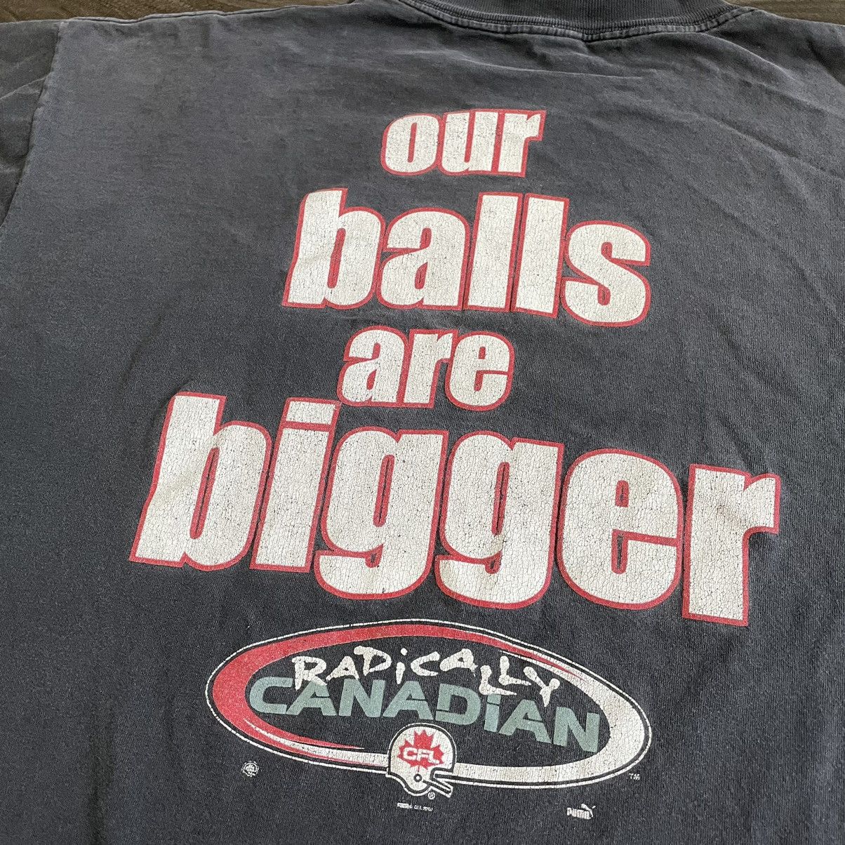 Puma × Vintage 2000 Our Balls Are Bigger CFL Vs NFL joke Canadian footbal | Grailed