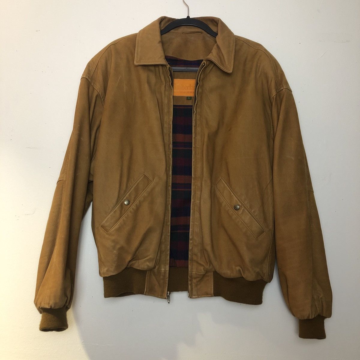 Timberland × Vintage 80s Vintage Timberland Leather Jacket | Grailed