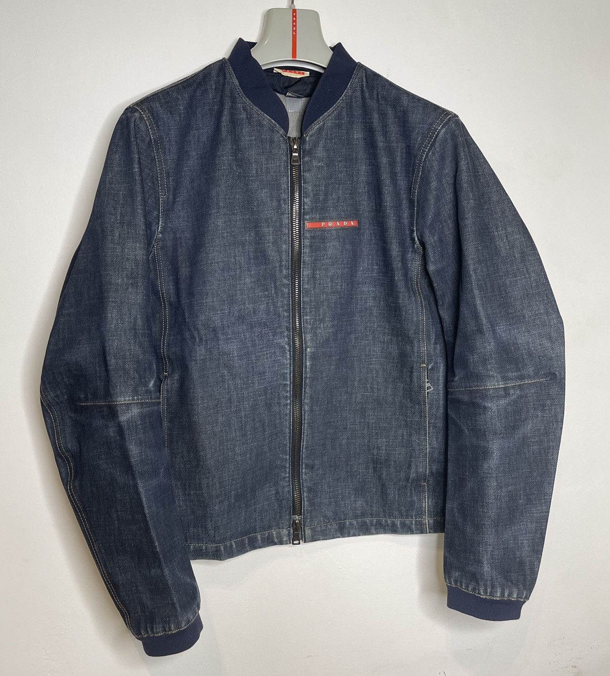 Prada LUNA ROSSA DENIM GORE-TEX LIGHT JACKET | Grailed