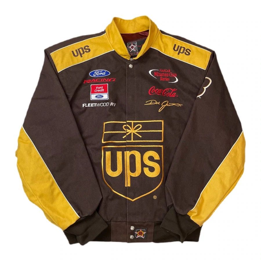 NASCAR × Vintage Vintage Dale Jarrett UPS Racing Jacket | Grailed