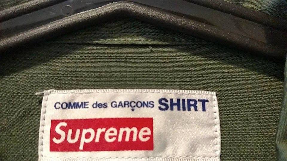 Supreme CDG Olive Work Jacket | Grailed