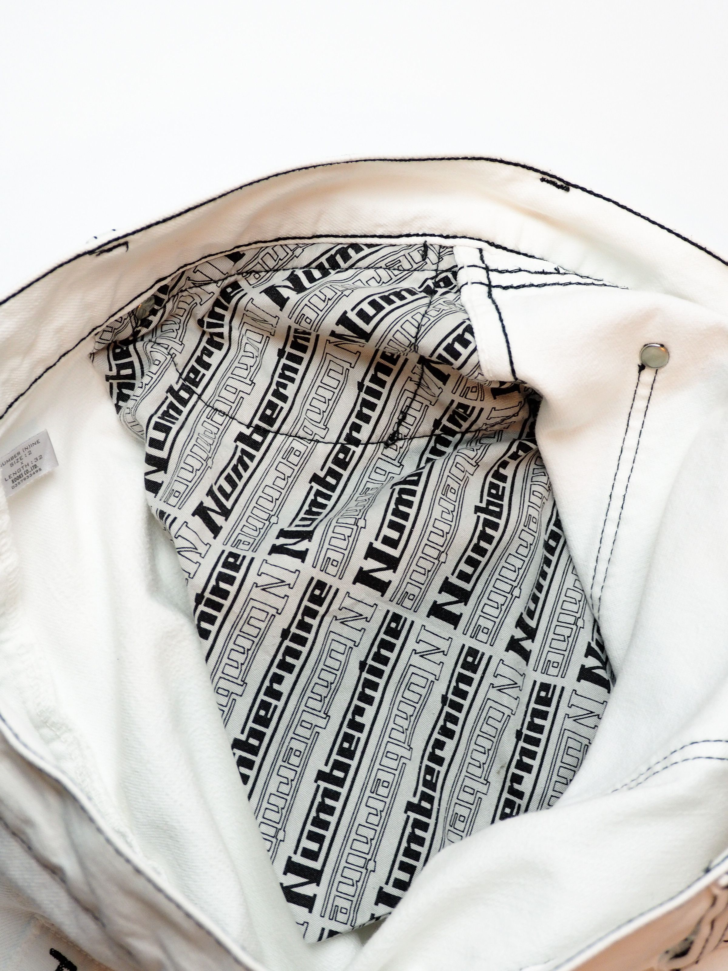 Number (N)ine × Takahiromiyashita The Soloist. SS/02 "Modern Age" White ...