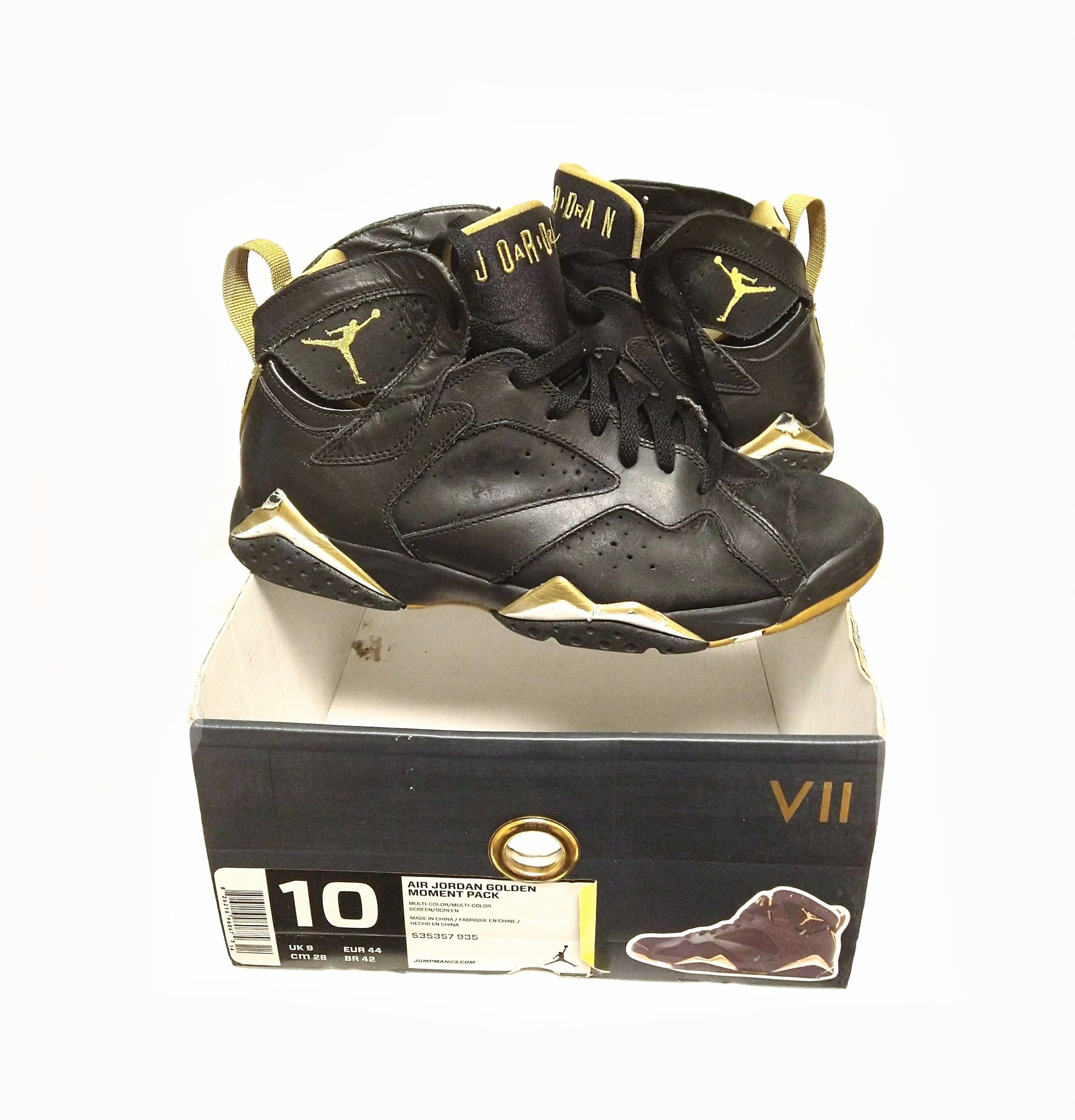 Jordan Brand Air Jordan 7 gmp Black Gold Size 10 Retro Basketball | Grailed