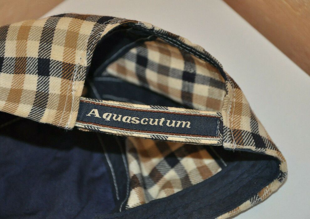 Aquascutum Vintage Rare House Check Baseball Cap Hat Adjustable | Grailed