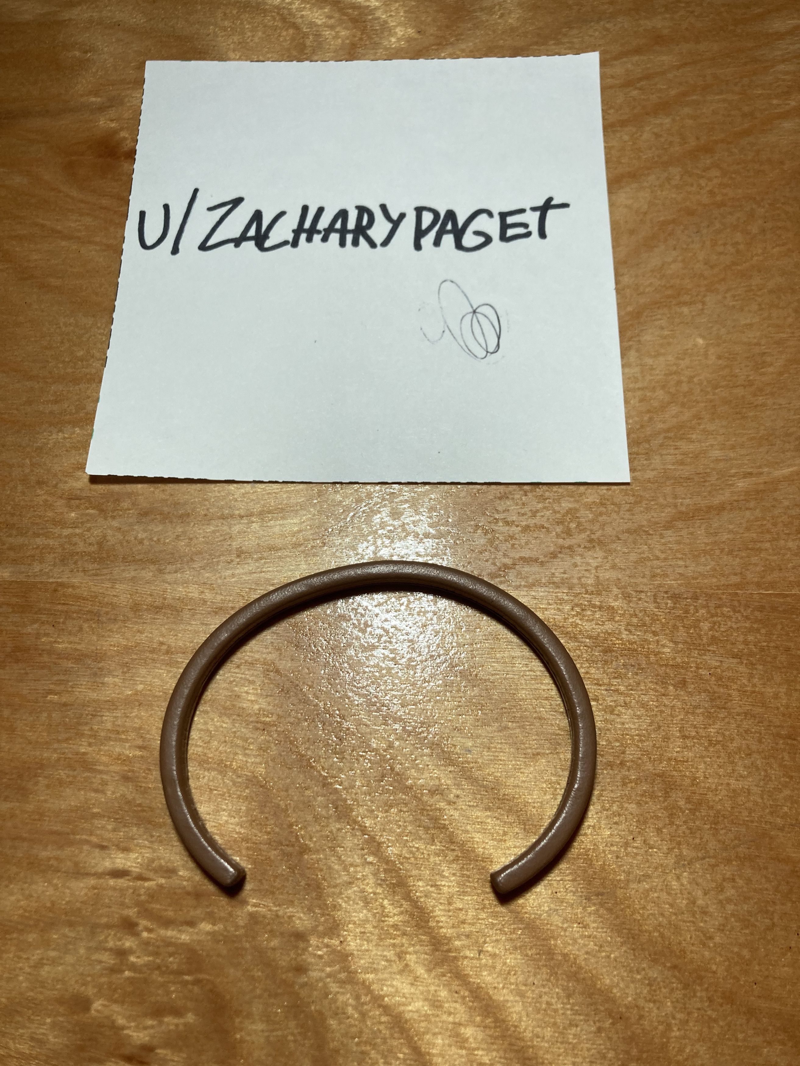 Cos COS Brown Leather Covered Bracelet | Grailed