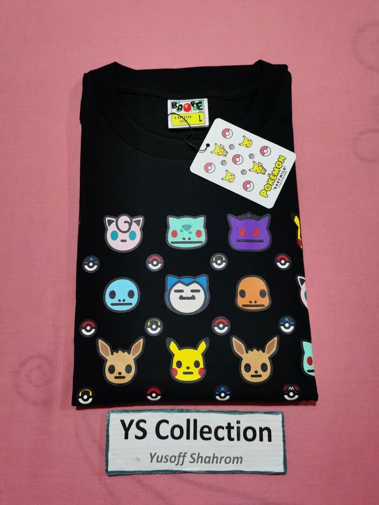 Bape Bape x Pokemon Monogram Tee | Grailed