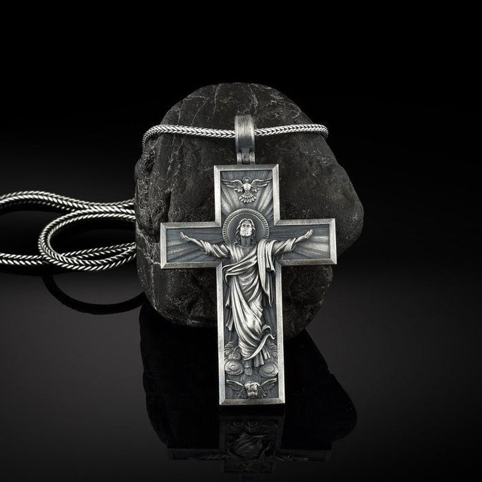 Streetwear Christianity Jesus Cross Necklace Chain | Grailed