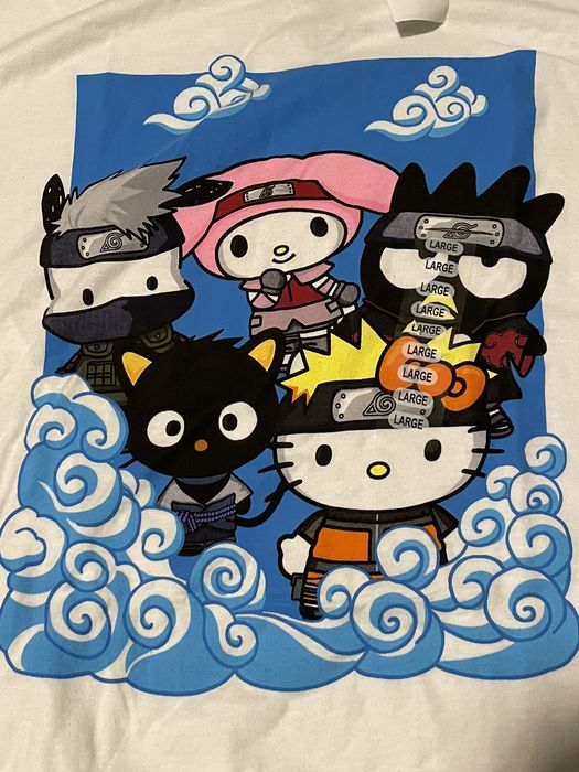 Movie Japanese Naruto x Hello Kitty collab T-shirt | Grailed