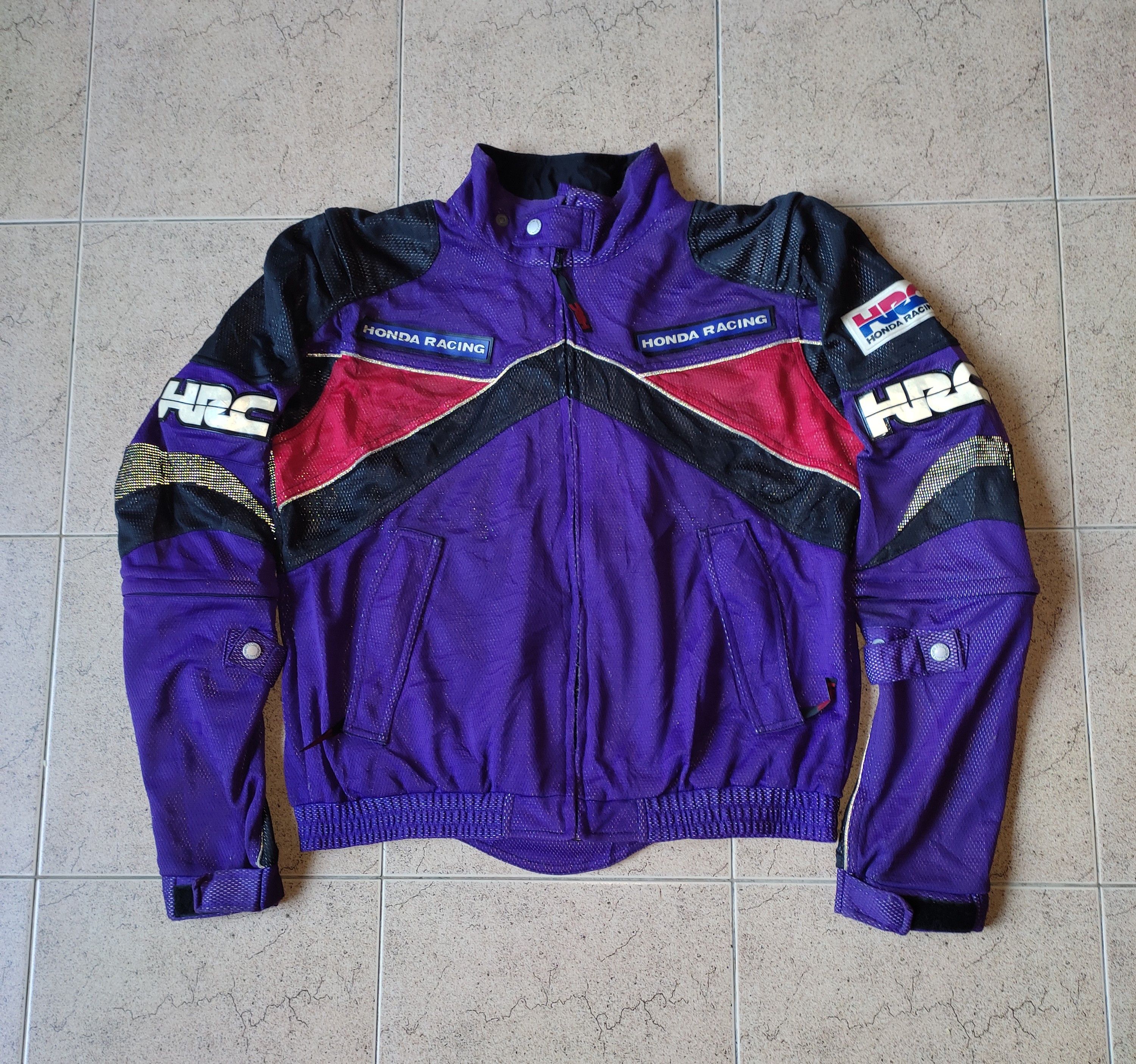Vintage Rare Honda Racing HRC Reflective Logo Motorcycle Jacket | Grailed