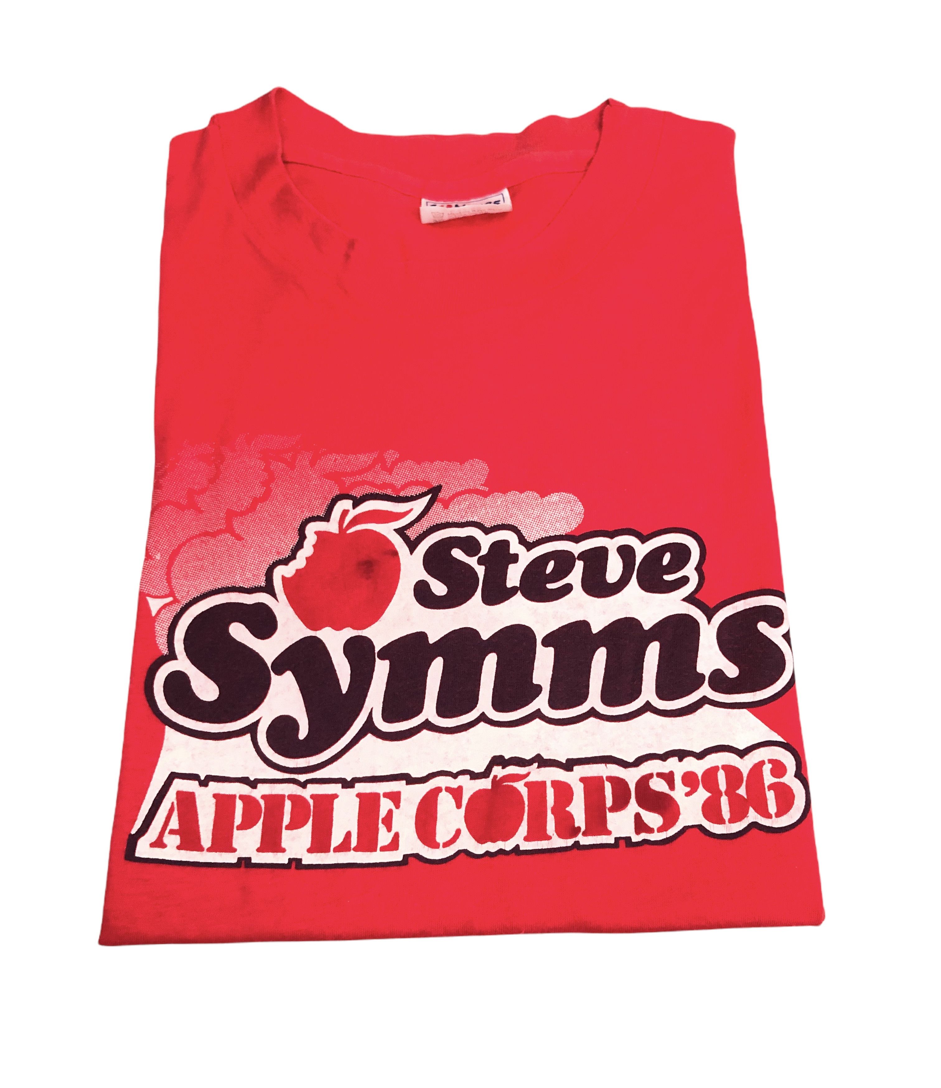 Hanes × Rare × Vintage Vintage 80s Steve Symms Apple Corps 50/50 Tshirt ...