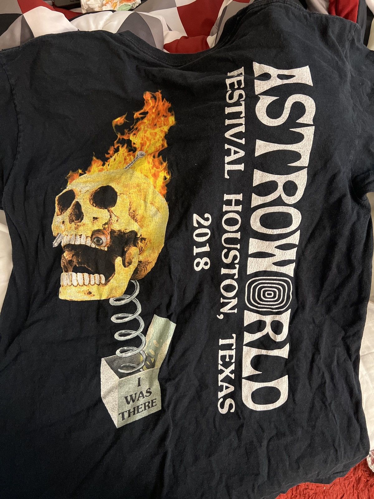 Travis Scott Astroworld Festival Exclusive Flaming Skull | Grailed