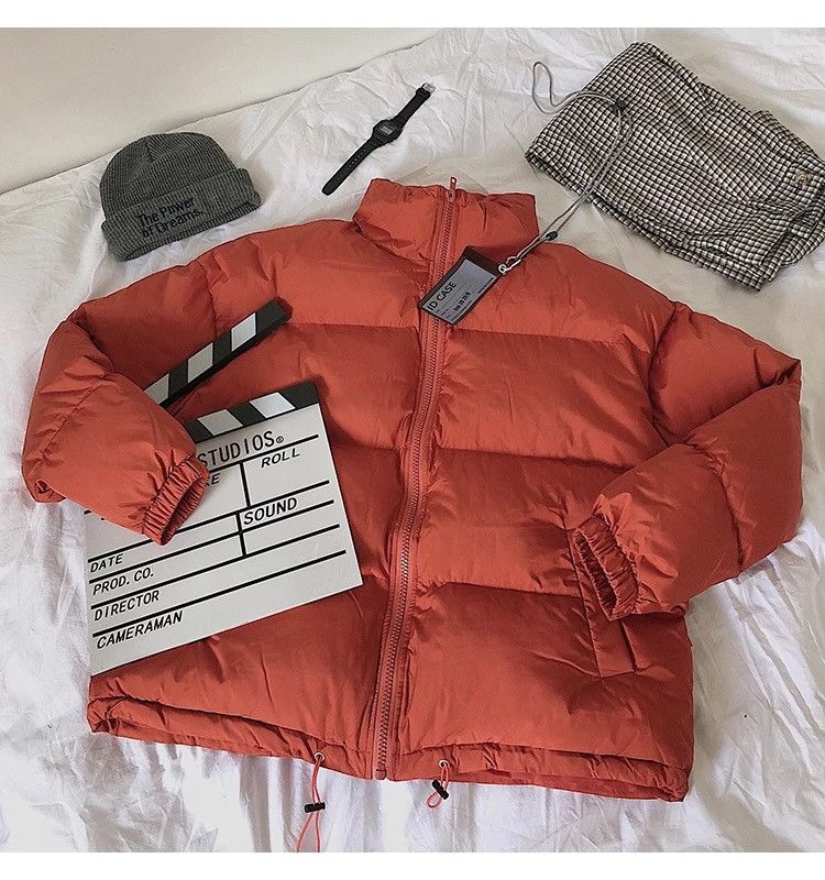 Japanese Brand Orange Parka Puffer Jacket | Grailed