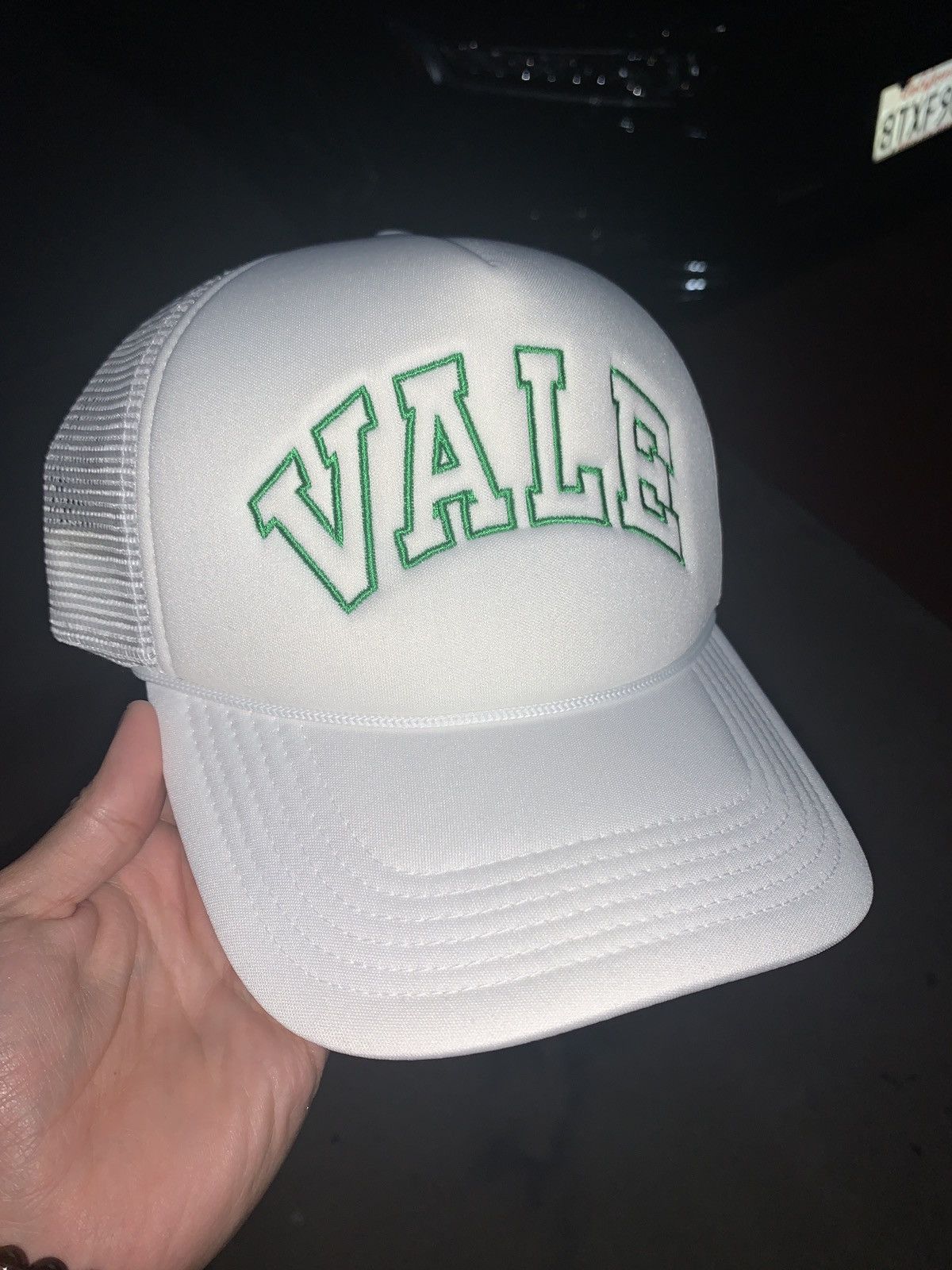 Vale WHITE & GREEN VALE TRUCKER HAT | Grailed